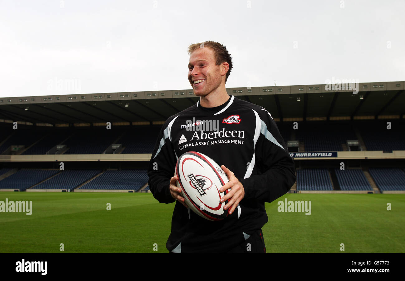 Rugby Union - Edinburgh Rugby Fotocall - Murrayfield. Edinburghs Mike ...