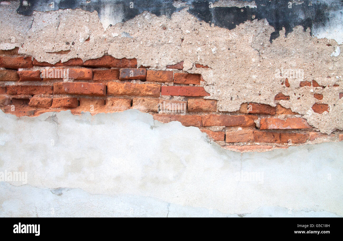 Gebrochene beton vintage wand hintergrund -Fotos und -Bildmaterial in ...