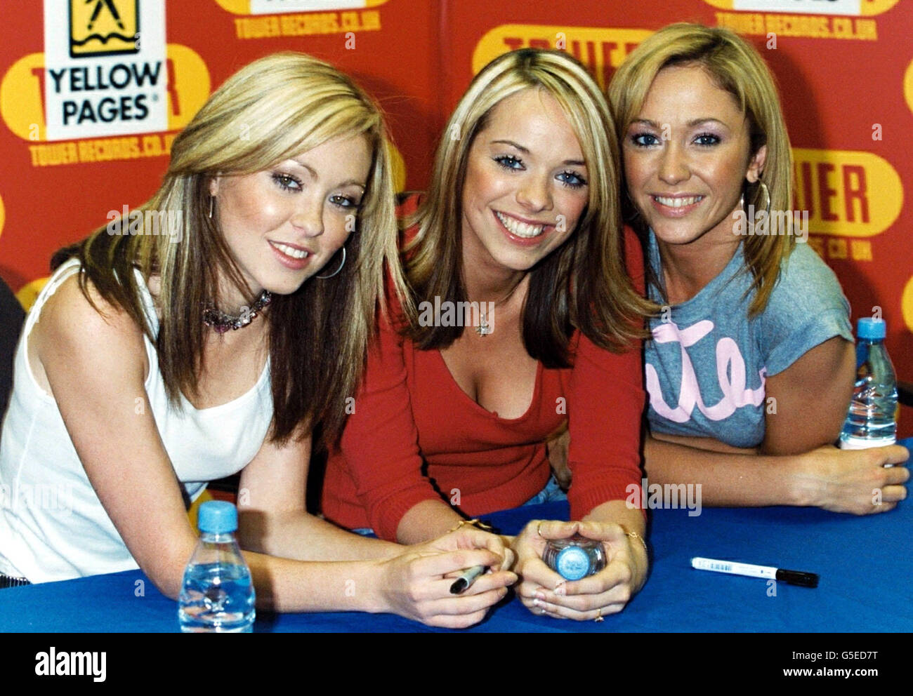 Atomic Kitten von links nach rechts; Natasha Hamilton, Liz McClarnon ...