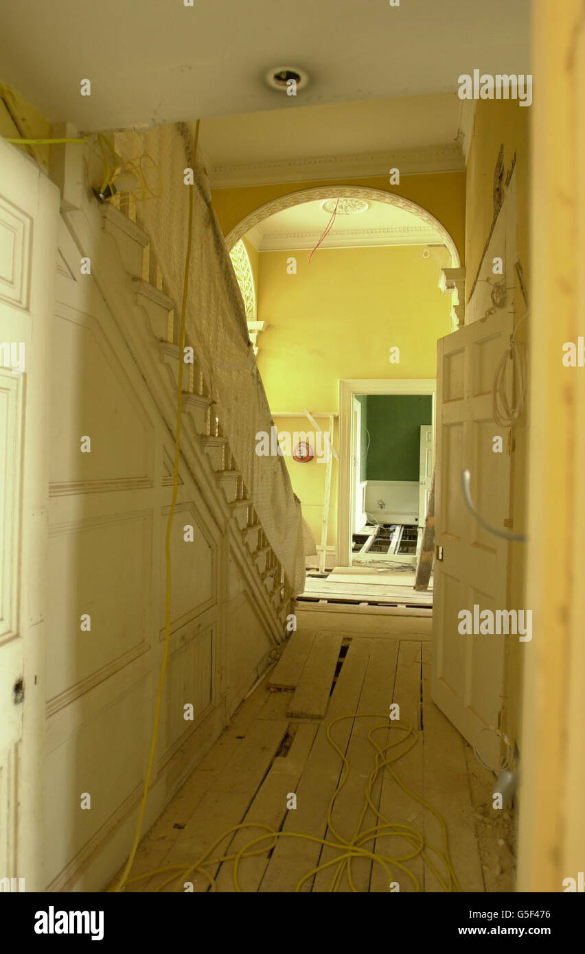 Die Treppe der denkmalgeschützten Forest Lodge in Windsor Great Park ...