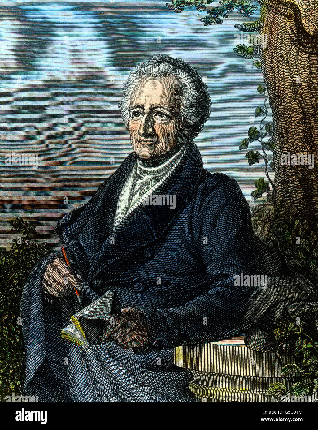 Johann Wolfgang von Goethe (1749-1832), Im 83. Lebensjahr. Goethe, im ...