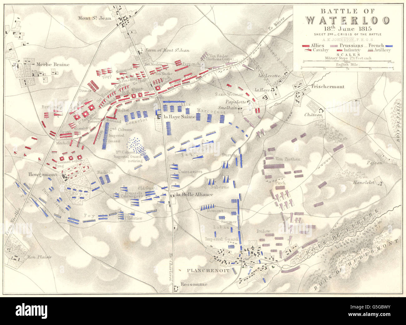 Karte der schlacht von waterloo -Fotos und -Bildmaterial in hoher ...