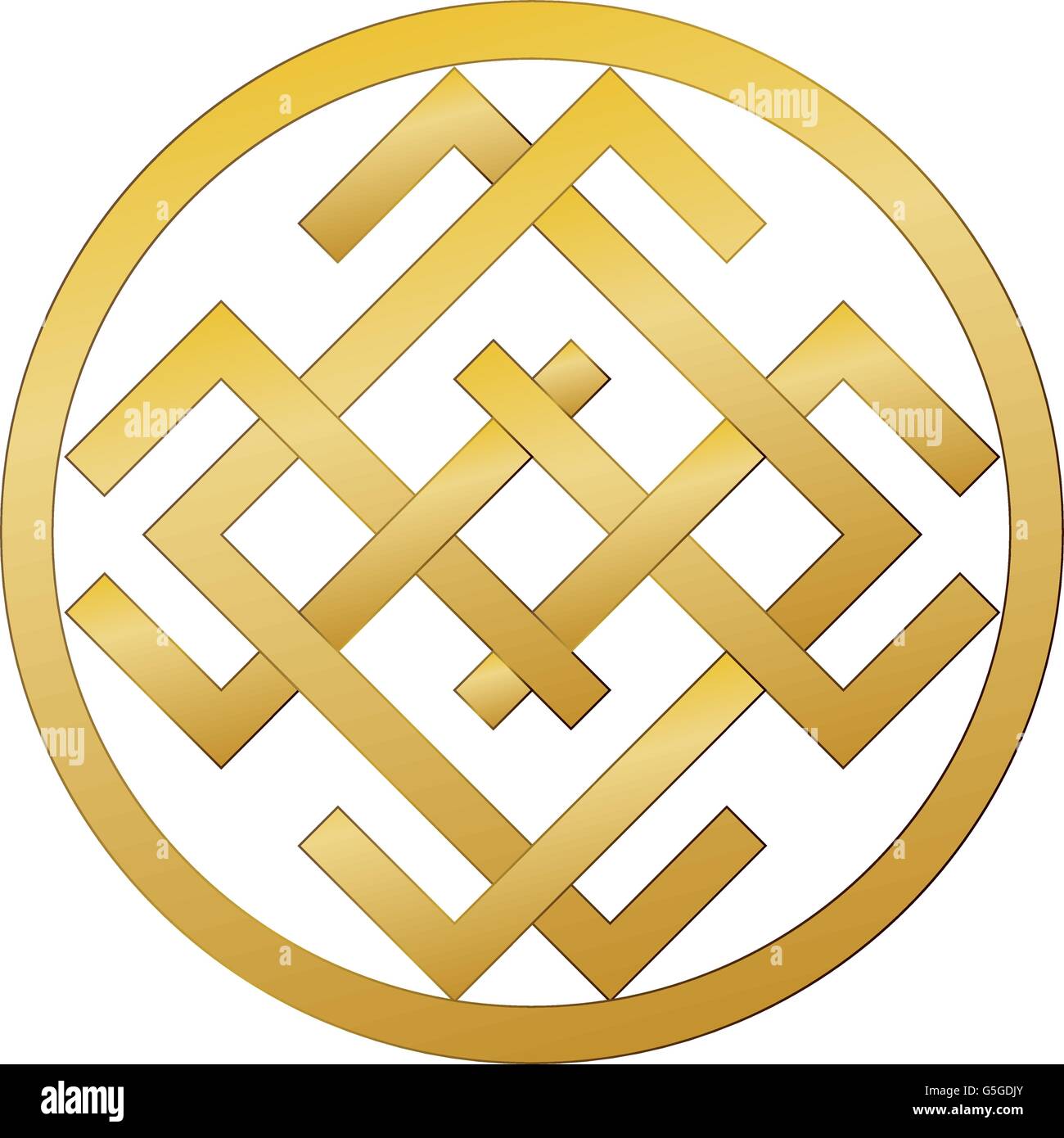 Geheimnisvollen alten slawischen Symbol für Glück, Reichtum, Glück ...