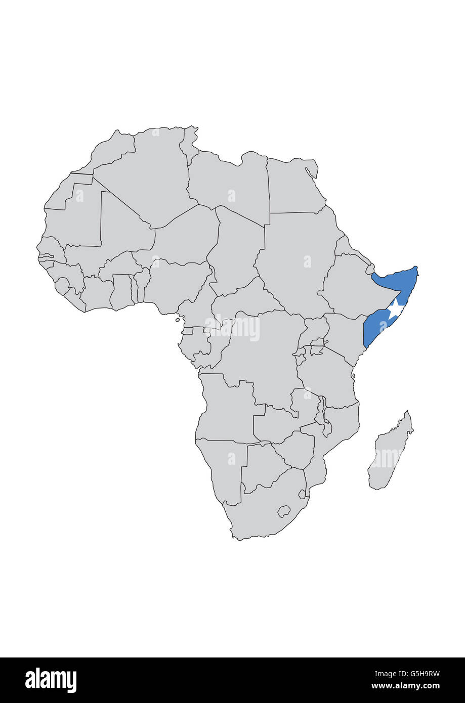 Karte von somalia -Fotos und -Bildmaterial in hoher Auflösung – Alamy