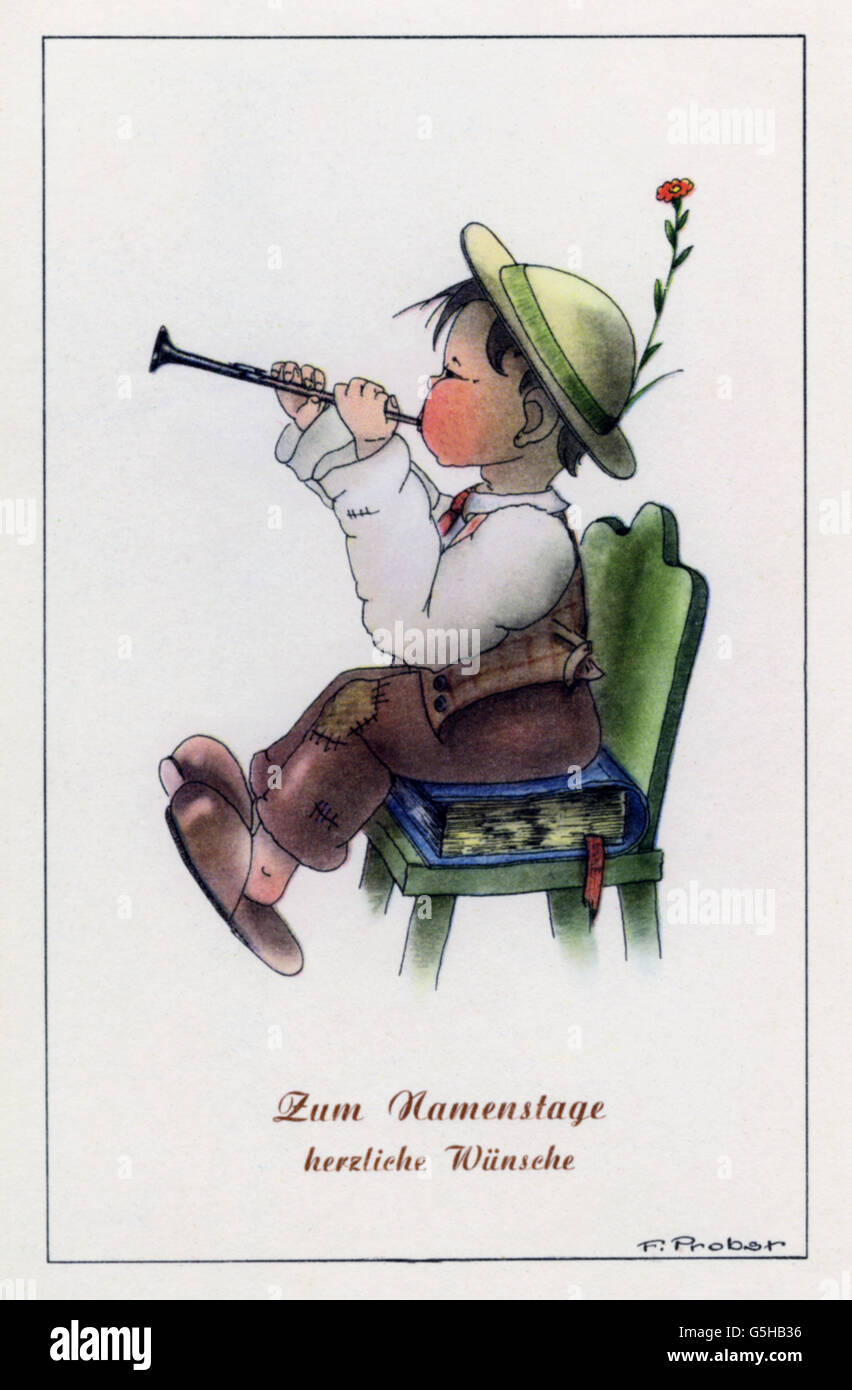 Festlichkeiten, Grußkarten Namenstag, 'zum Namenstage herzliche Wünsche ...