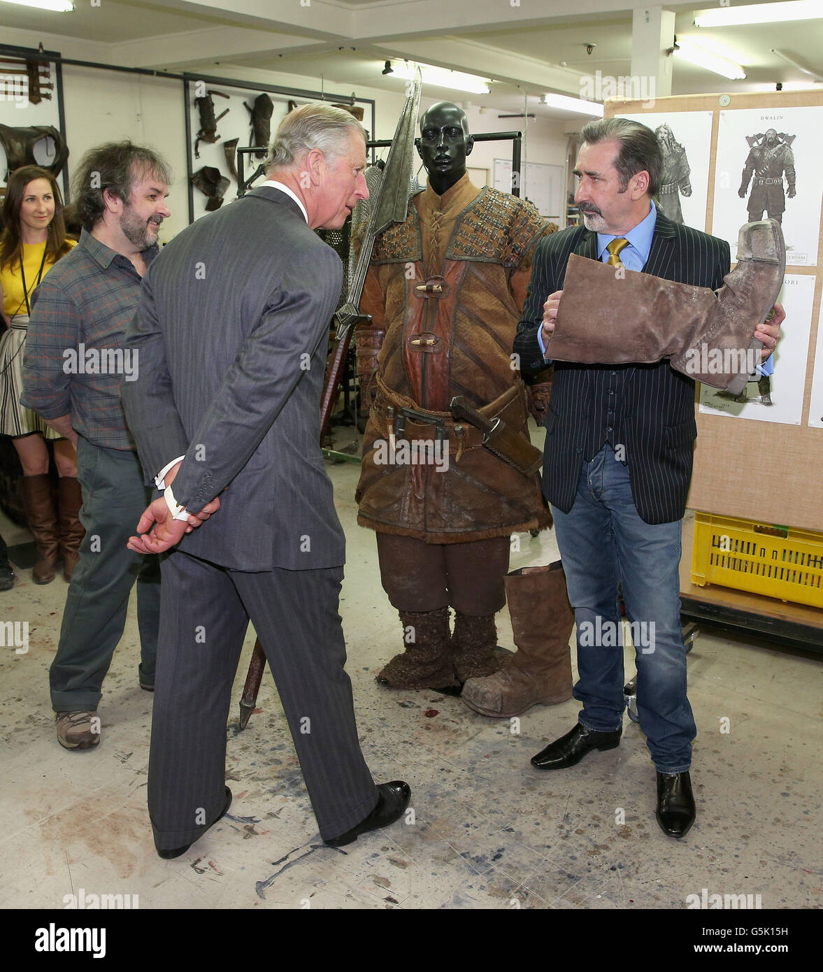 Schauspieler William Kircher, der im neuen Hobbit-Film "Bifur" spielt ...