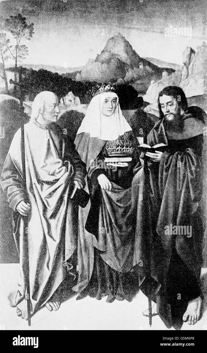 Szene aus Dem Leben der Heiligen Elisabeth von Thueringen. Szene aus dem Leben der Heiligen ...