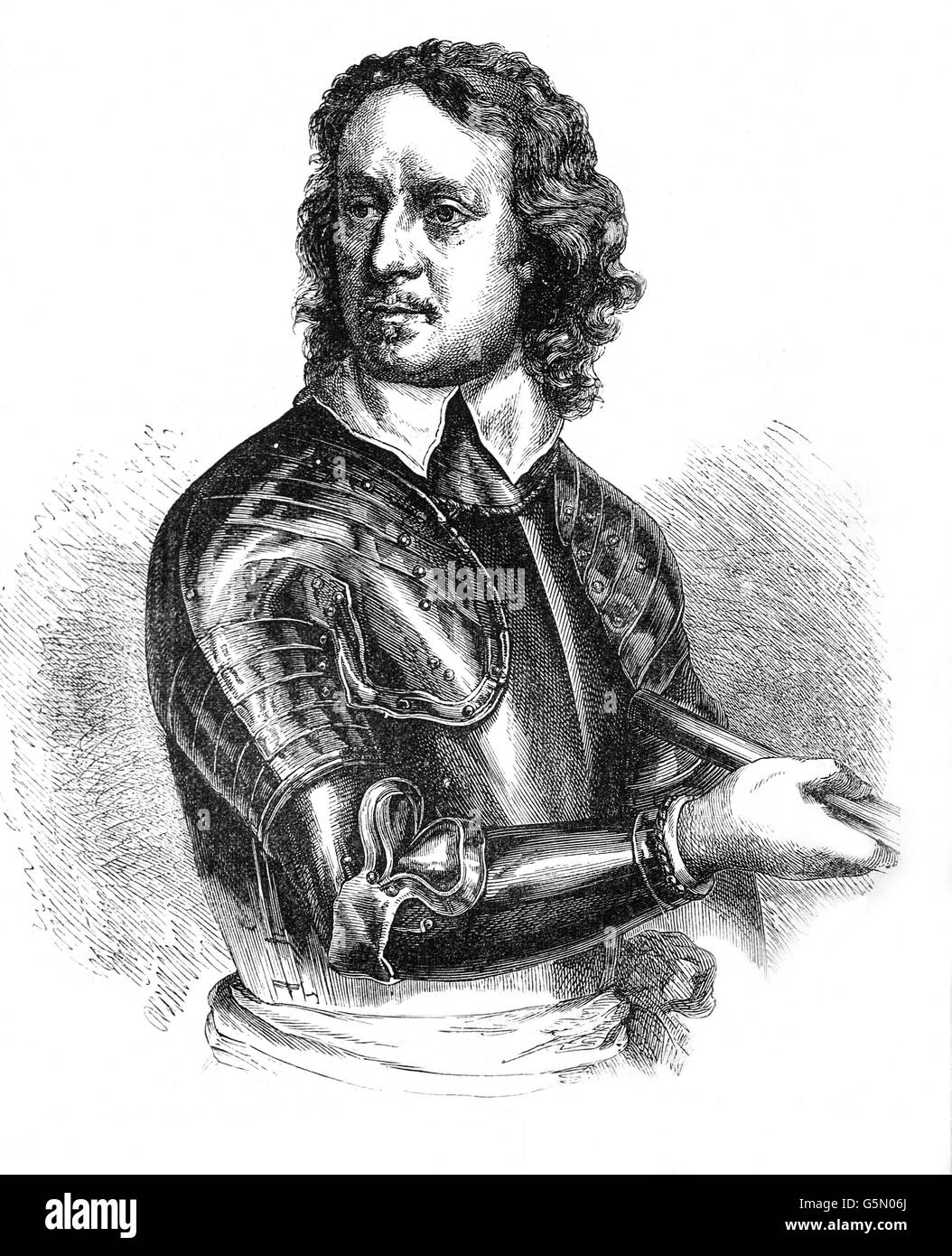 Oliver Cromwell (1599 – 1658), englischer militärischer und politischer ...