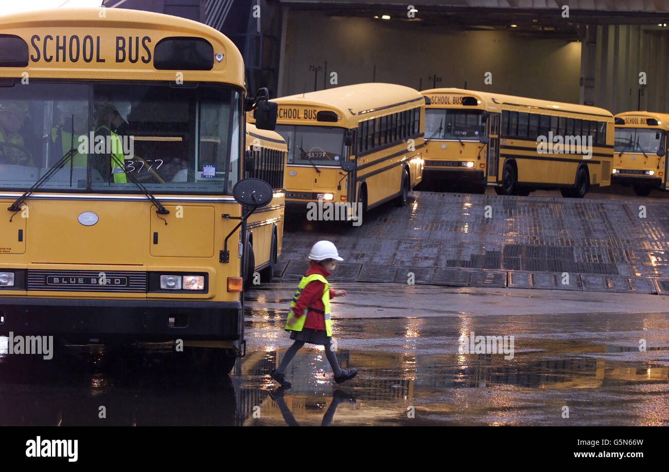Amerikanische Schulbusse Stockfotos und -bilder Kaufen - Alamy