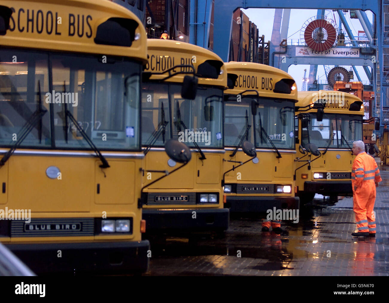 Amerikanische Schulbusse Stockfotos und -bilder Kaufen - Alamy