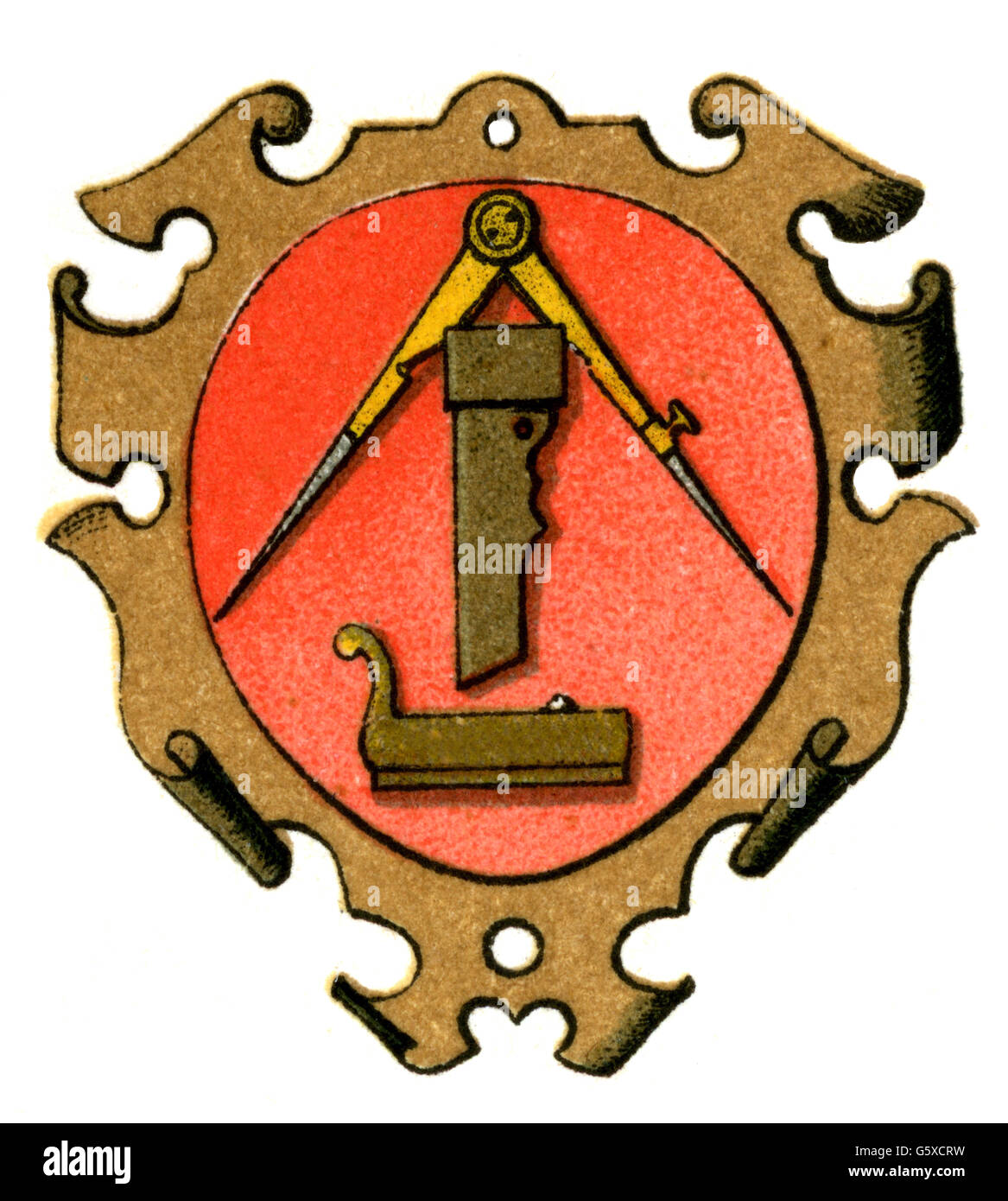 Heraldik, Wappen, Zunftwappen, Deutschland, Zimmerleute ...