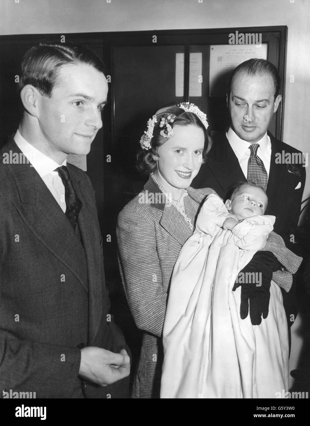 Gavin welby frau jane welby baby sohn justin welby taufe Stockfotos und ...
