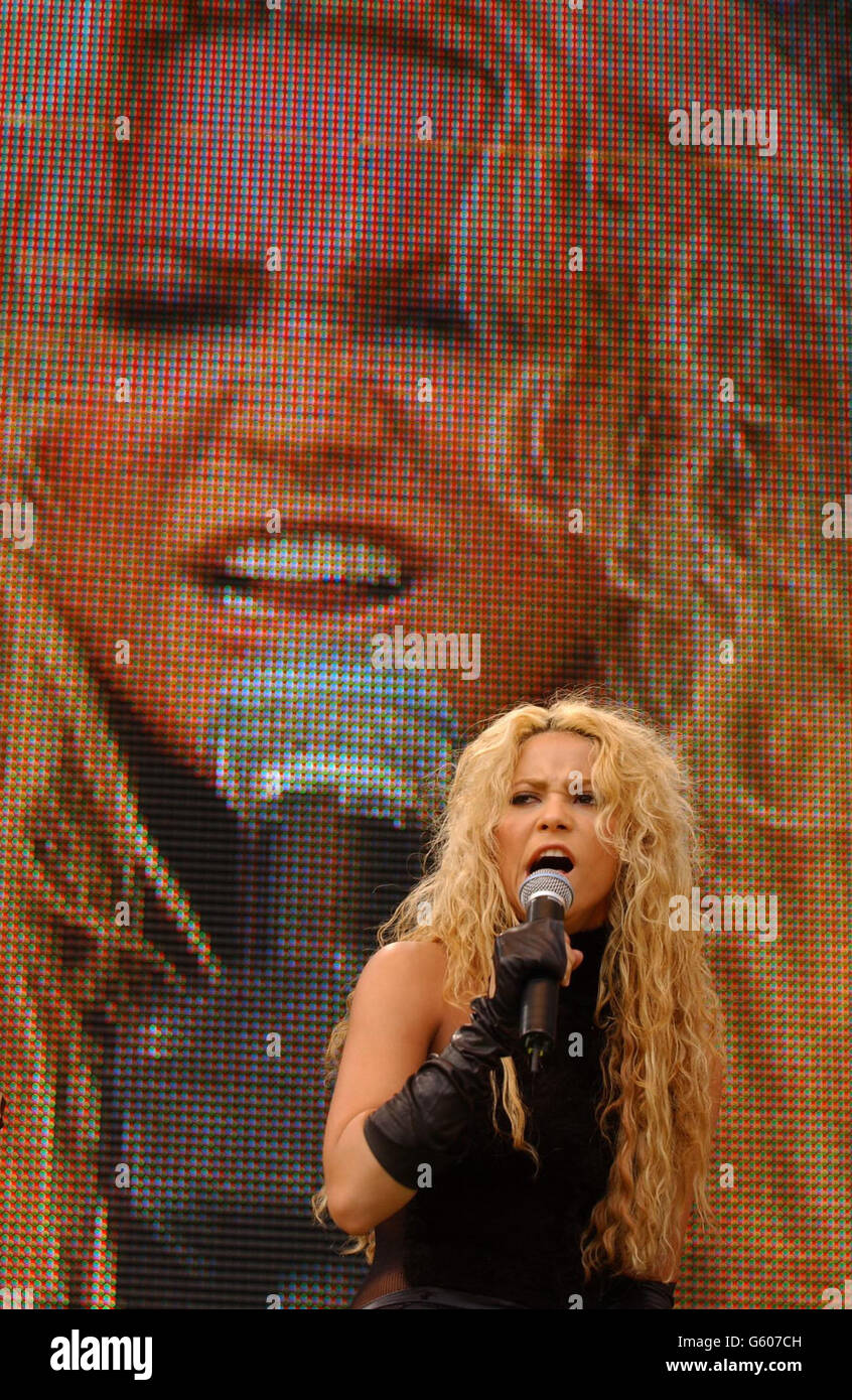 Shakira Party In The Park Stockfotos und -bilder Kaufen - Alamy
