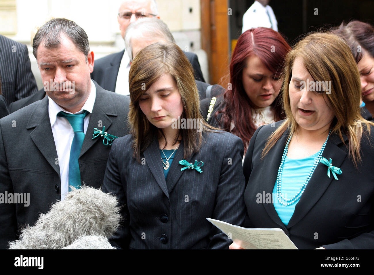 (Von links nach rechts) Philip Wells-Burr, 48, und Tochter Leanne, 21 ...