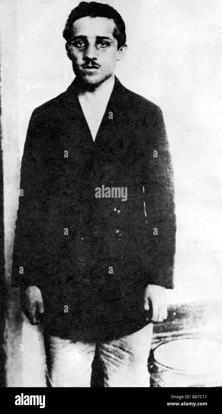 Ersten Weltkrieg - Gavrilo Princip Stockfotografie - Alamy