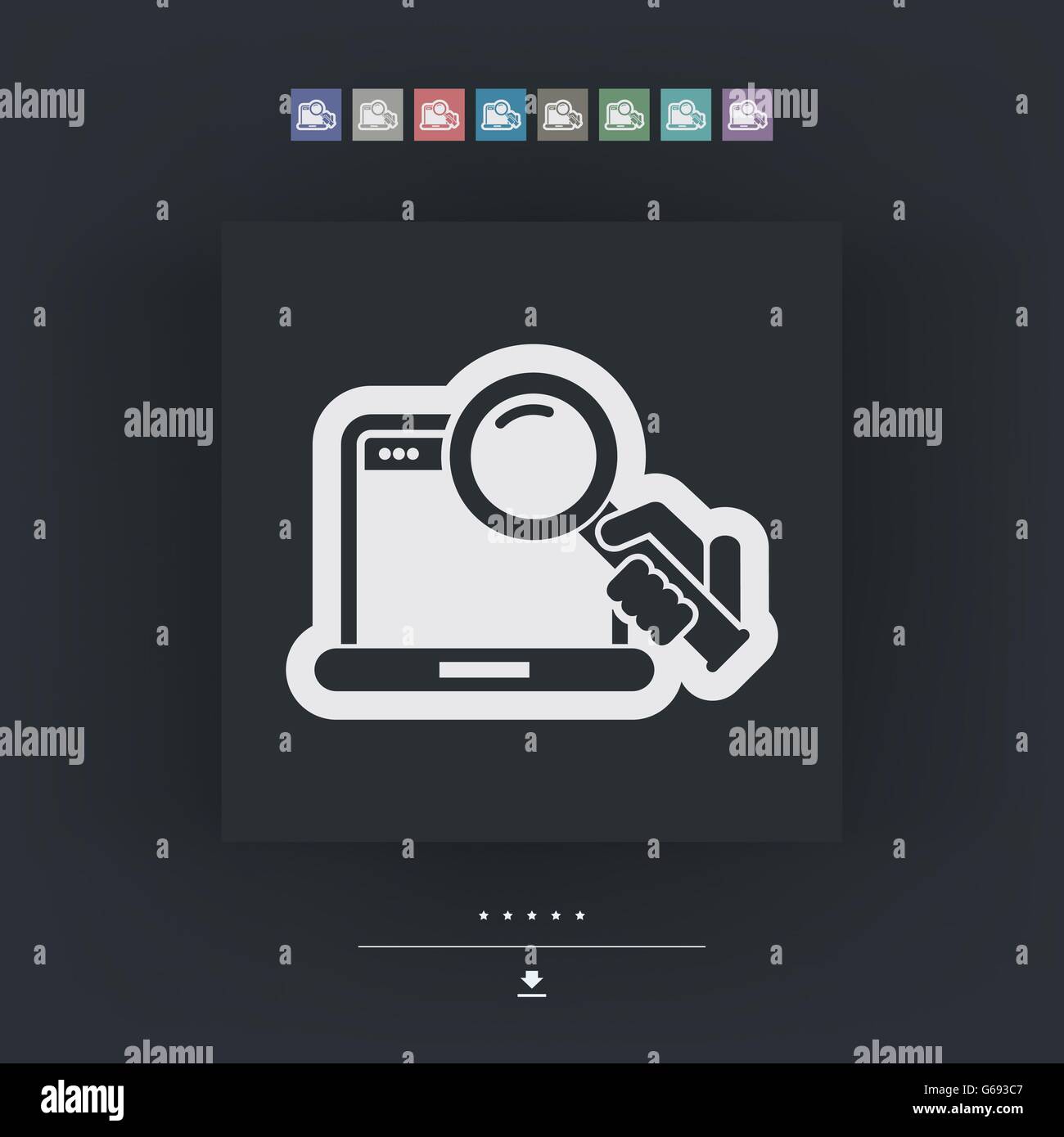 Pc suchen Stock-Vektorgrafiken kaufen - Alamy