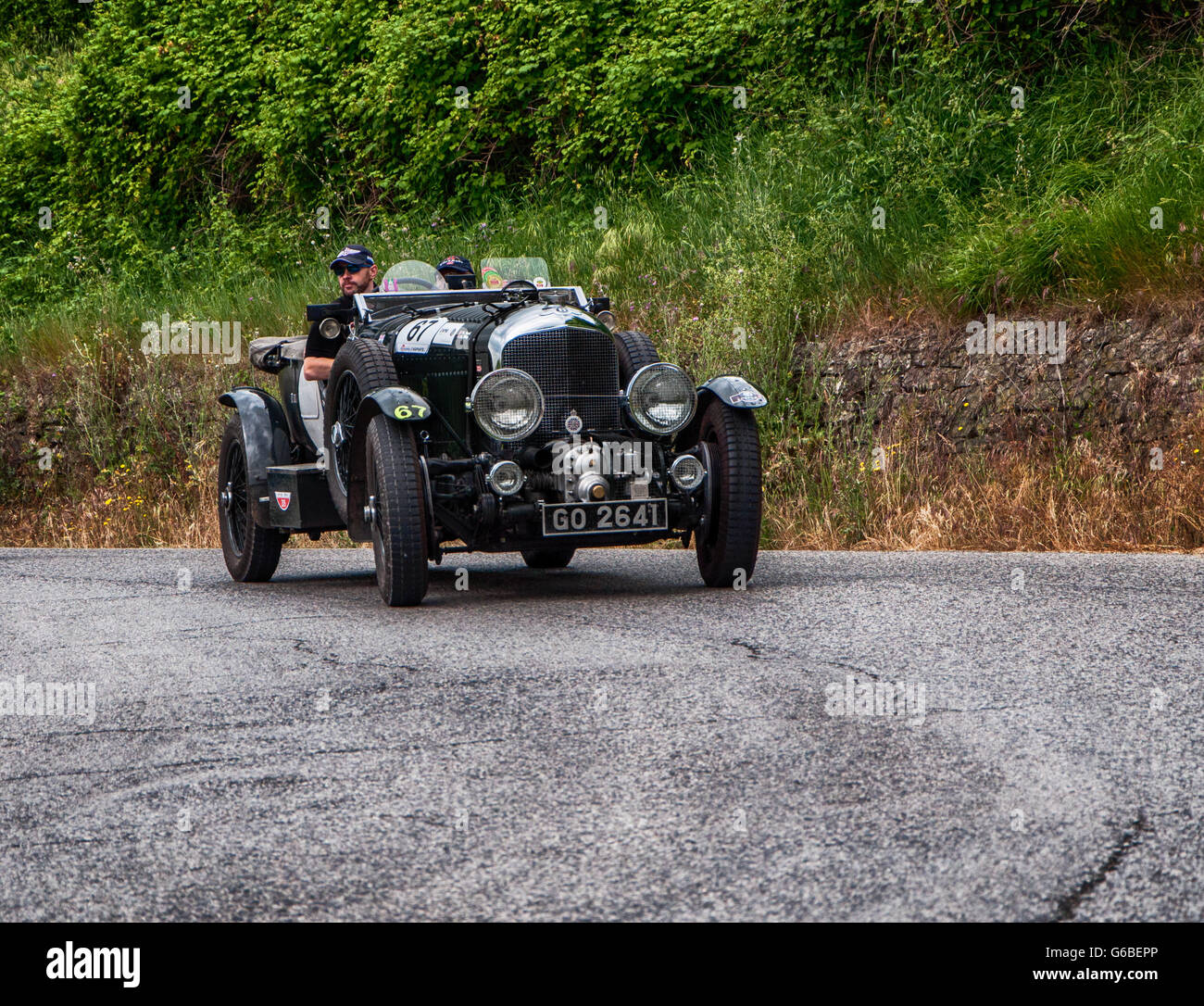 Italien MILLE MIGLIA Pesaro, Italien - 15. Mai: BENTLEY 4,5 Liter ...