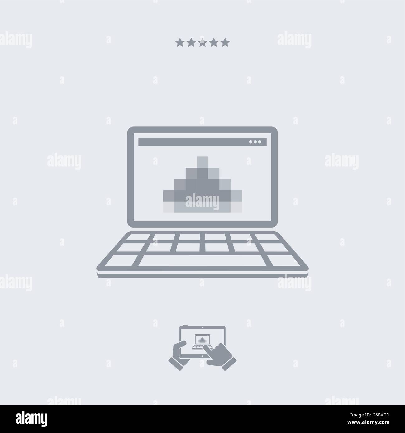 Pixel-Symbol, Pixel Vektor, Pixel Laptop Symbol, Pixel Design, Pixel ...
