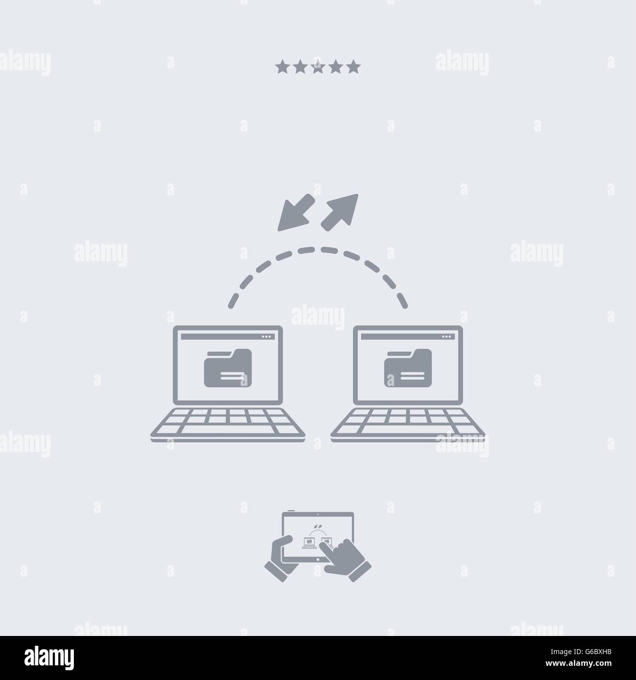 Austauschen, Symbol, Austausch Laptop Vektor, Austausch-Symbol, Design ...