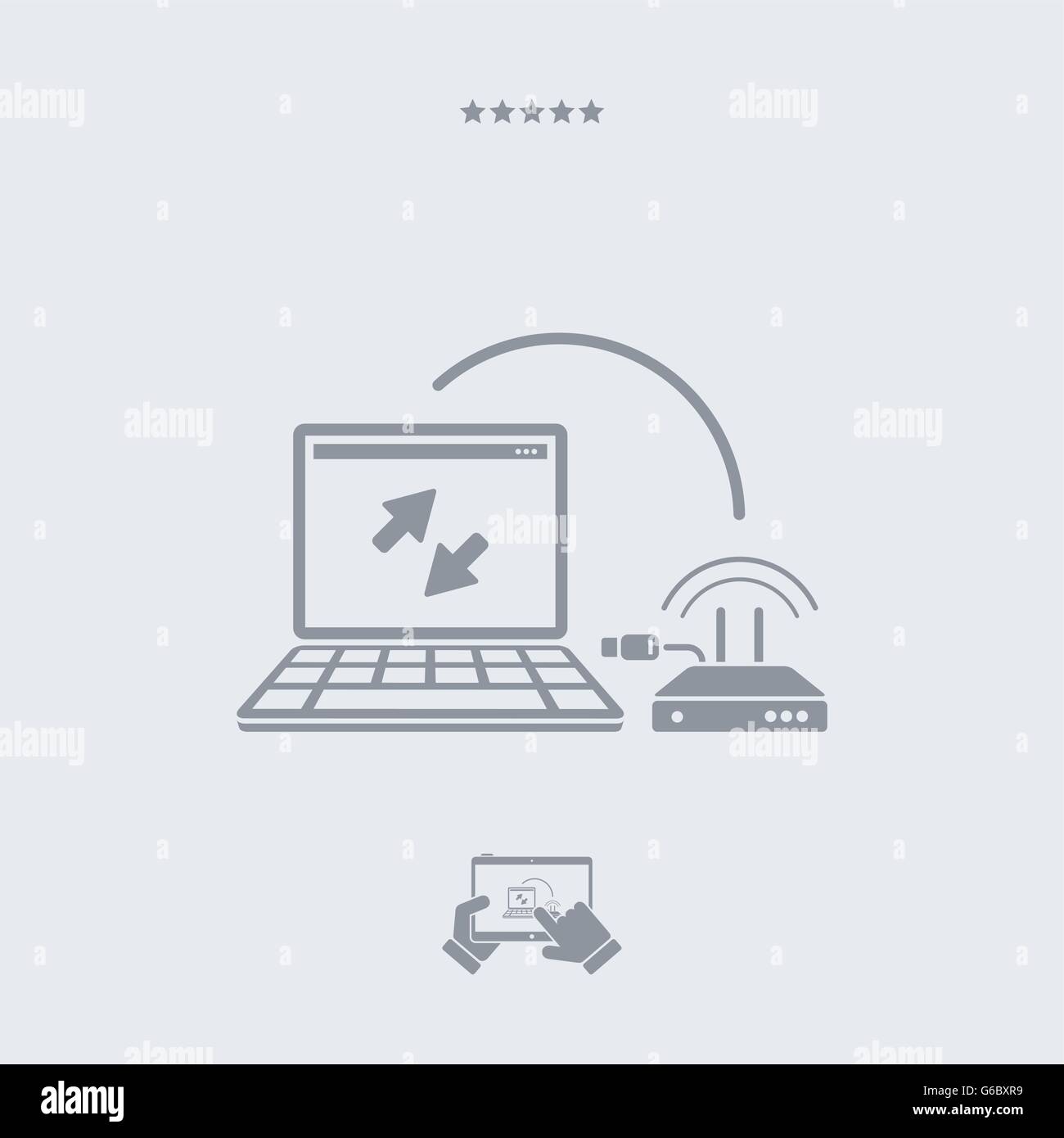 Router-Symbol, Router Vektor, Symbol der Router, Router Design, Router ...