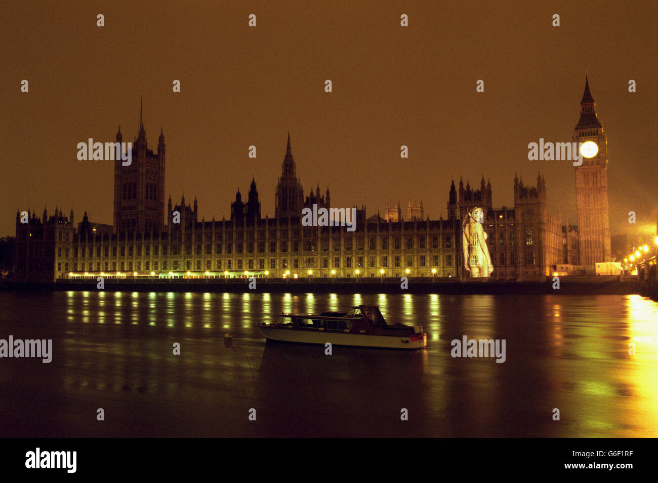 Ein Nacktbild von TV-Moderatorin Gail Porter wird um Mitternacht am 5 ...