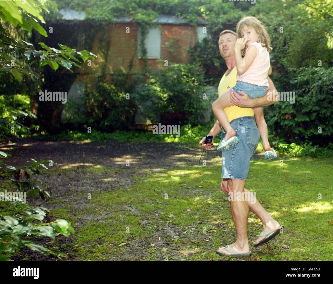 Tourist Jeff Crosno mit seiner Tochter Danielle 6 aus Orlando, USA ...
