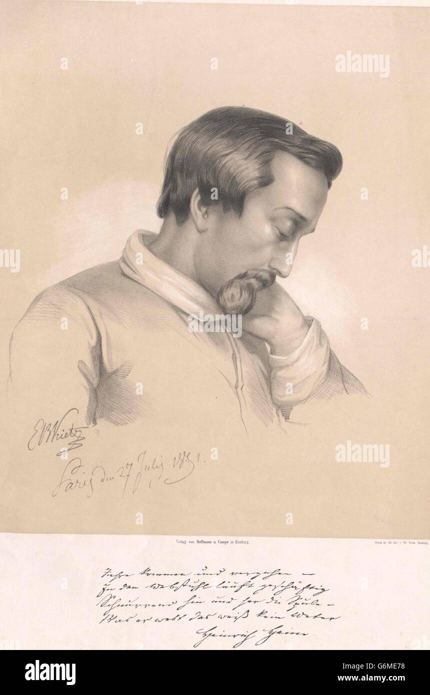 Heinrich heine portrait -Fotos und -Bildmaterial in hoher Auflösung ...