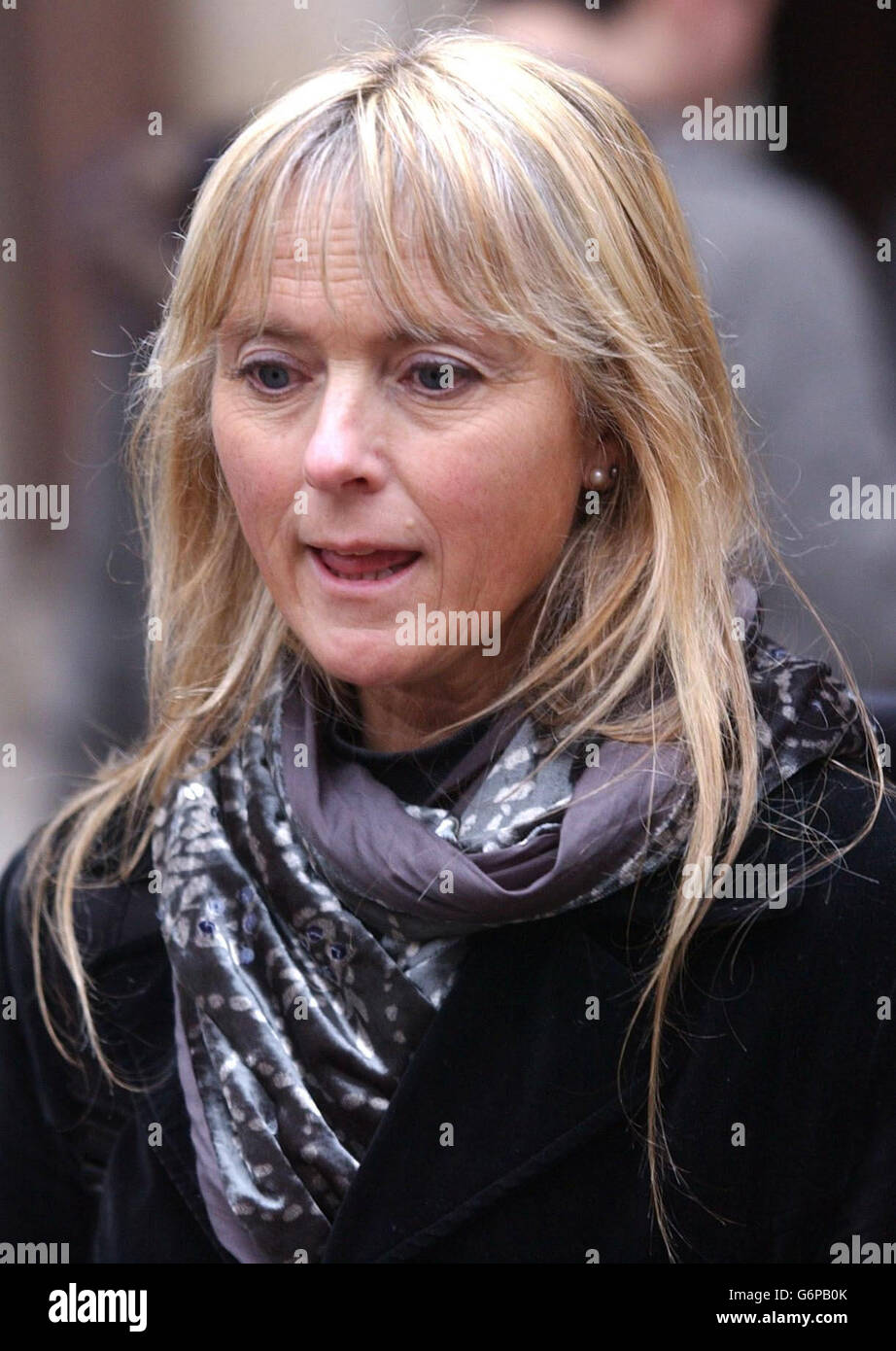 Kay Wadey aus Newmarket, Suffolk vor dem High Court, London. Frau Wadey ...