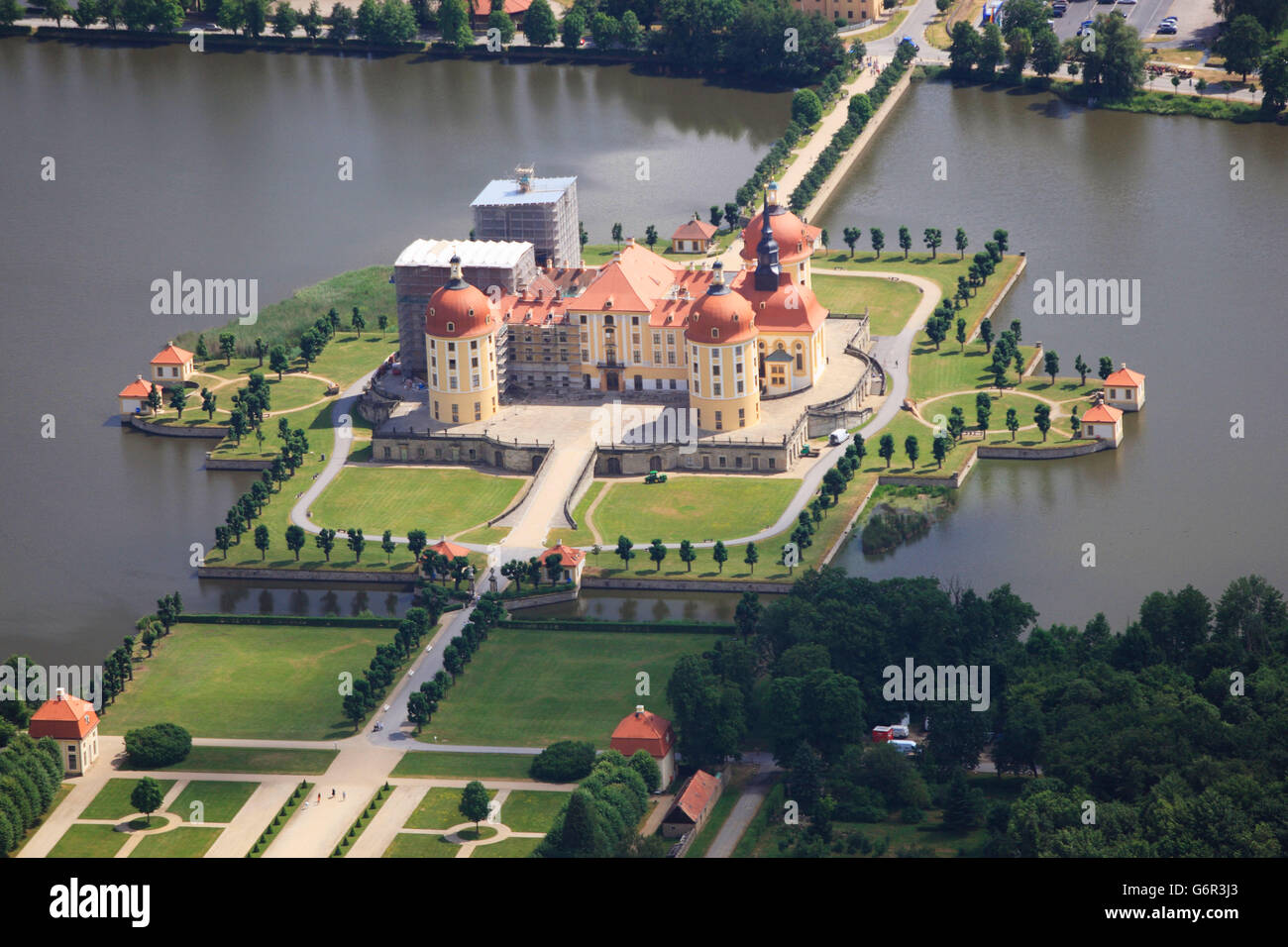 Schloss Moritzburg, Promnitz Tal, Dresden, Sachsen, Deutschland ...