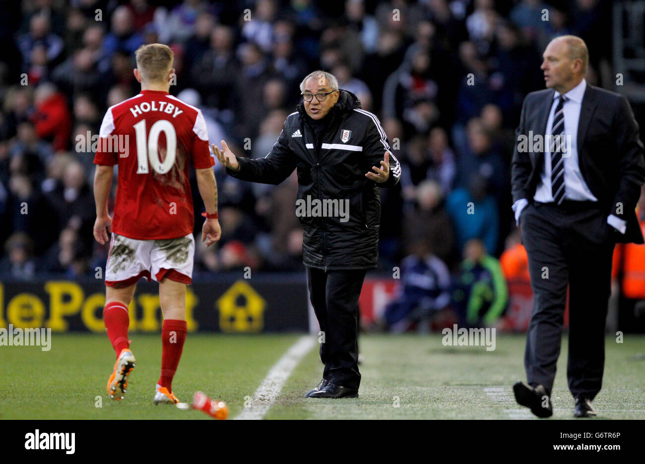 Fulhams Lewis Holtby, der beim Barclays Premier League-Spiel in den ...