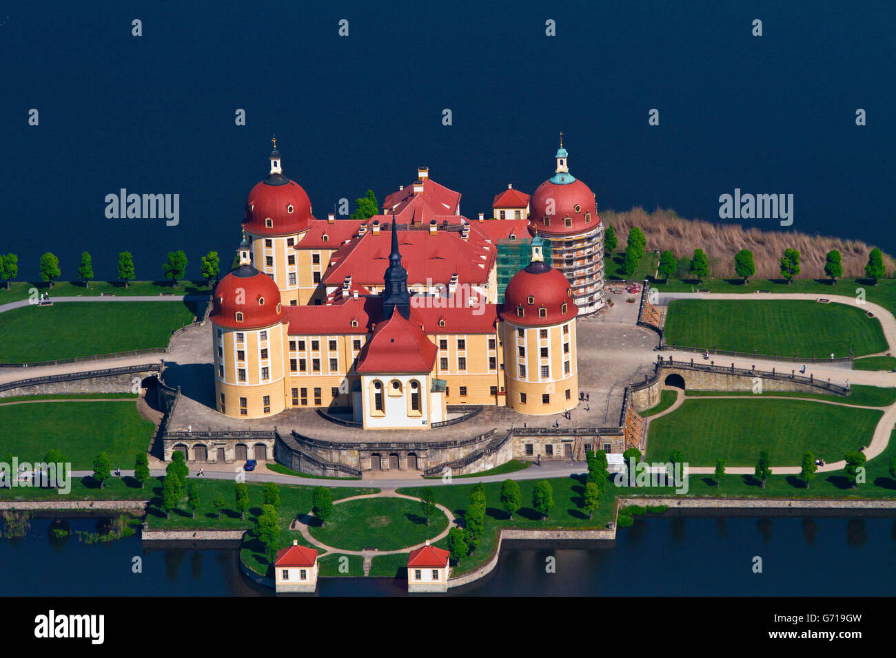 Schloss Moritzburg, Promnitz Tal, Dresden, Sachsen, Deutschland ...