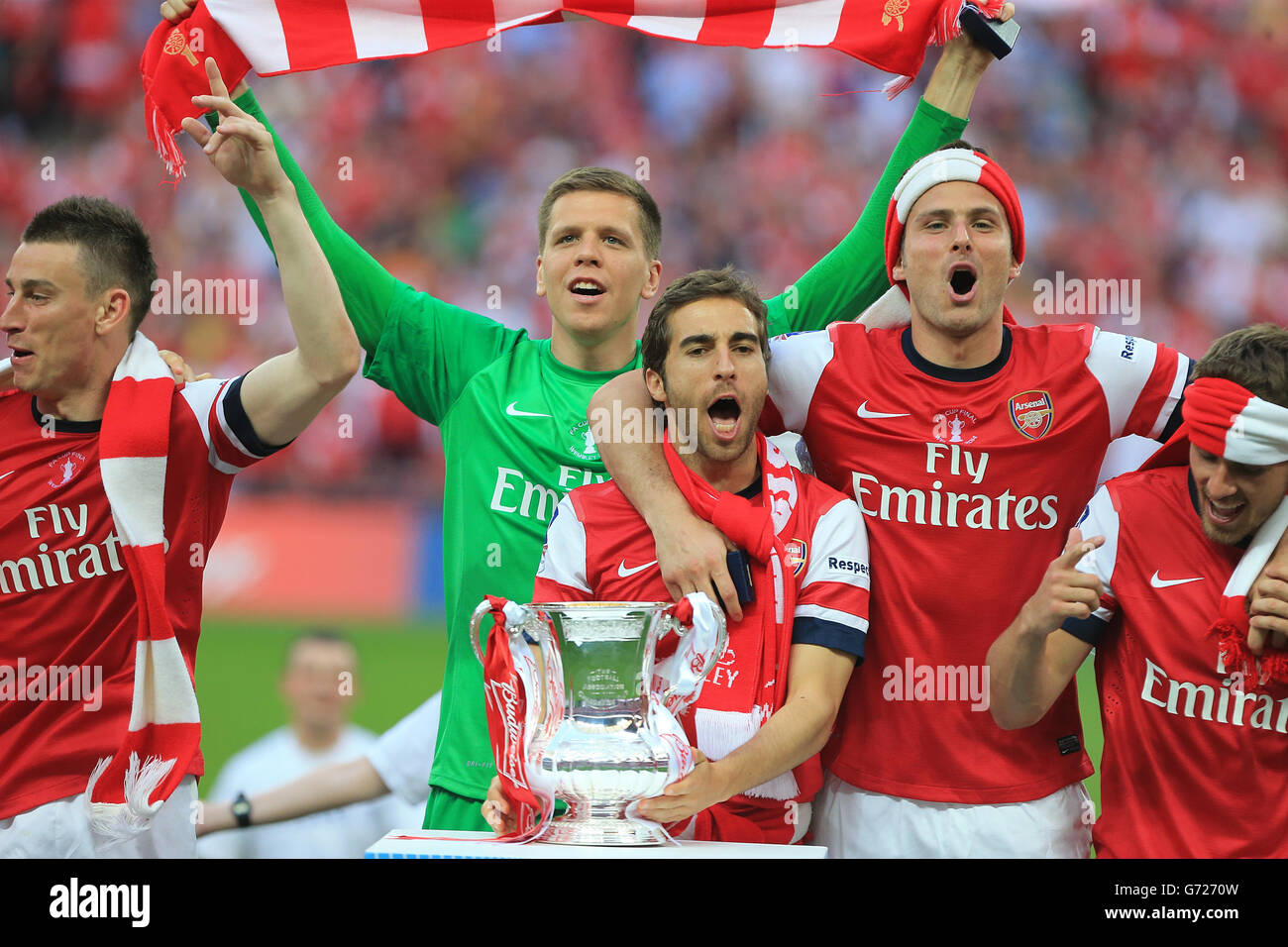 Laurent Koscielny, Torwart Lukasz Fabianski, Mathieu Flamini, Olivier ...
