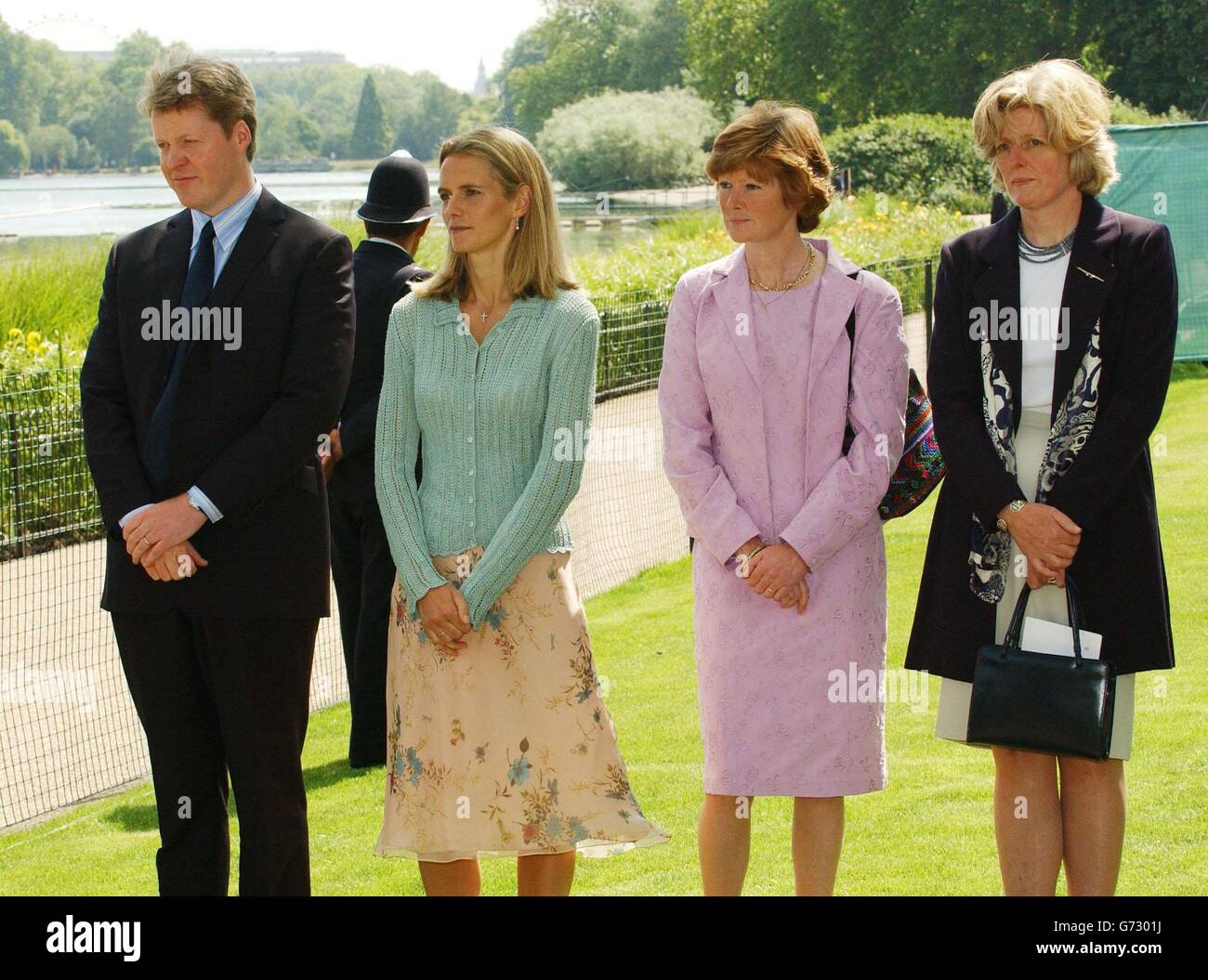 Earl Spencer seine Frau caroline Lady Sarah Mc Corquodale und seine ...