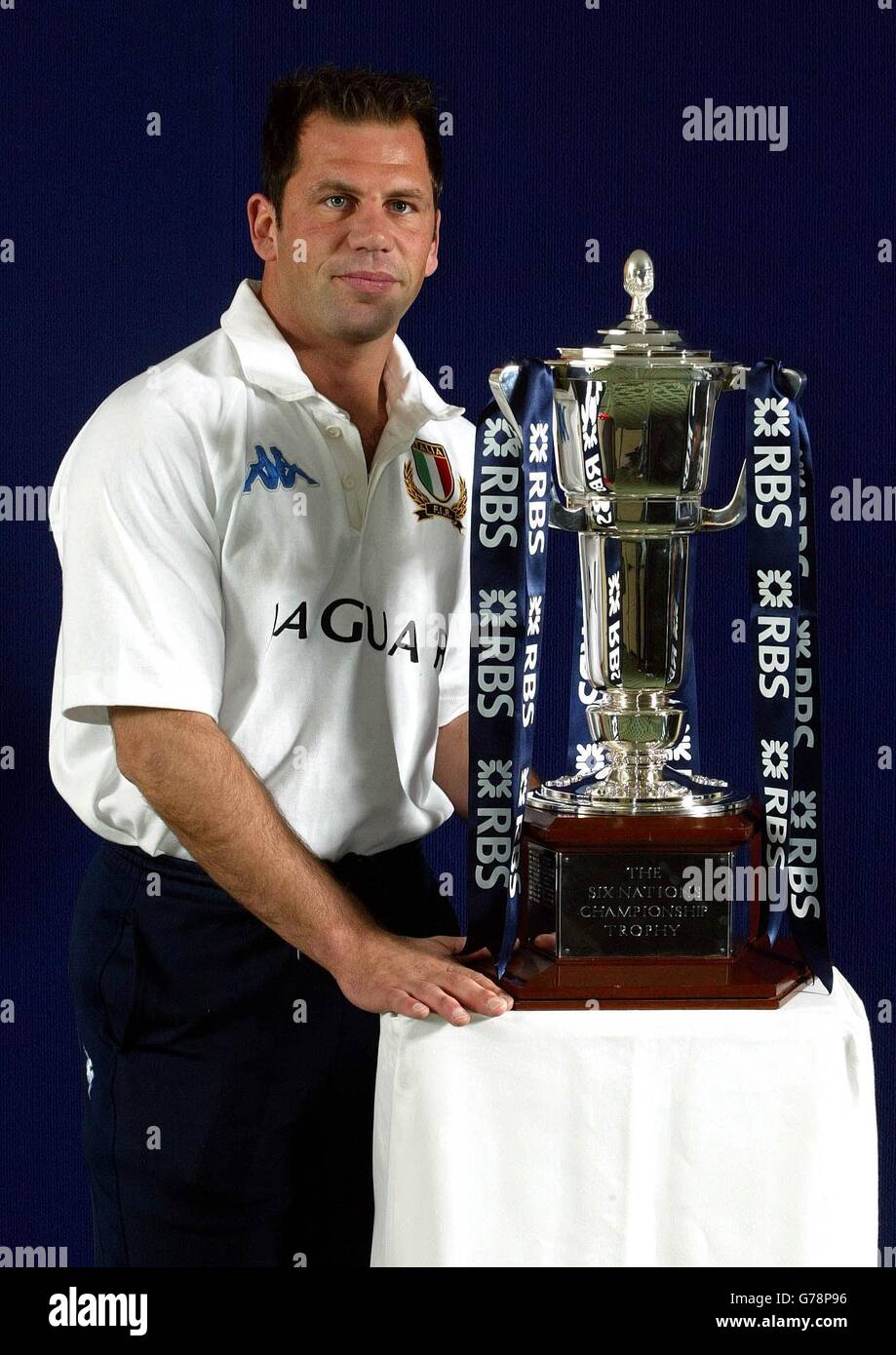 Italiens Alessandro Troncon beim Start des RBS 6 Nations Tournament im ...