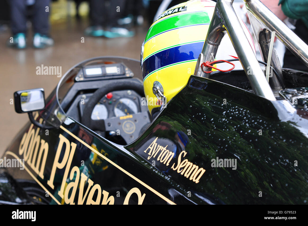 Ayrton Senna Lotus Formel 1 Grand Prix Rennwagen beim Goodwood Festival ...
