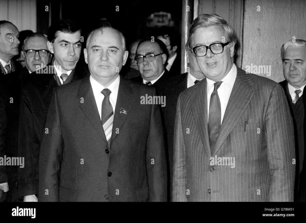 Mikail gorbatschow Schwarzweiß-Stockfotos und -bilder - Alamy