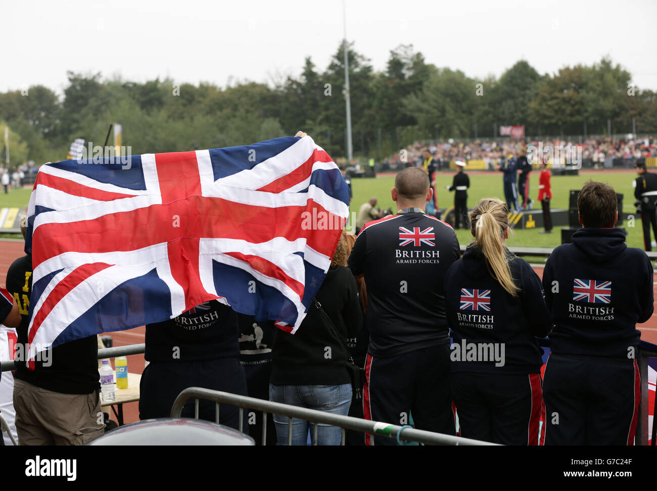 Britische Fans am zweiten Tag des Invictus Games ...