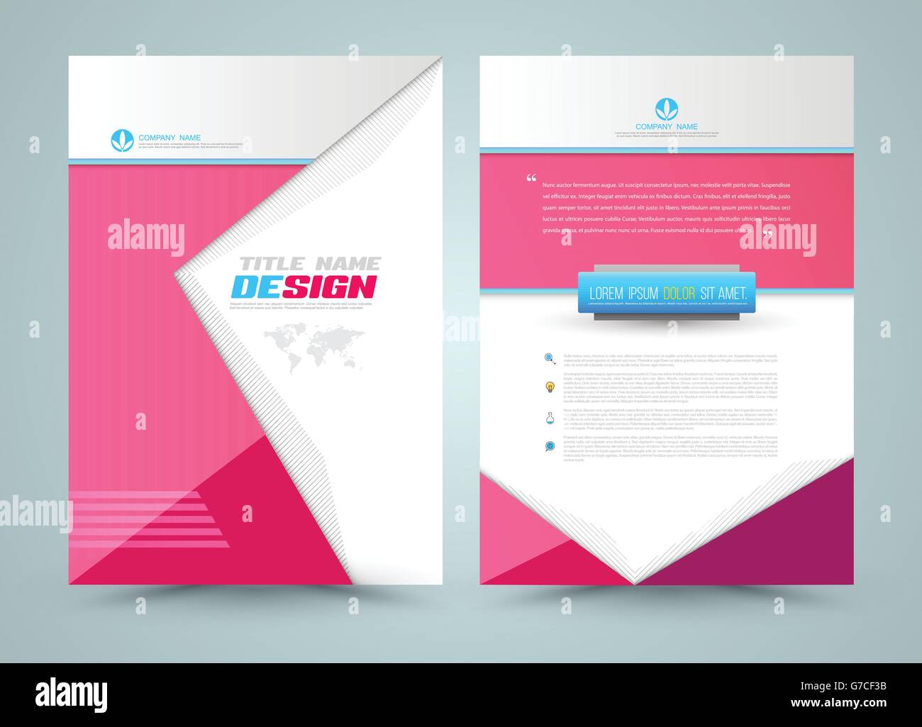 Template-Design für jährliche Bericht Flyer Broschüre Merkblatt ...