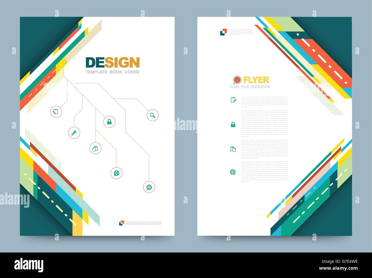 Template-Design für jährliche Bericht Flyer Broschüre Merkblatt ...