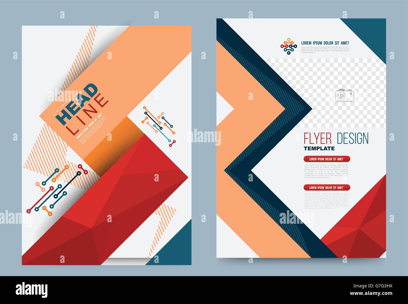 Template-Design für jährliche Bericht Flyer Broschüre Merkblatt ...