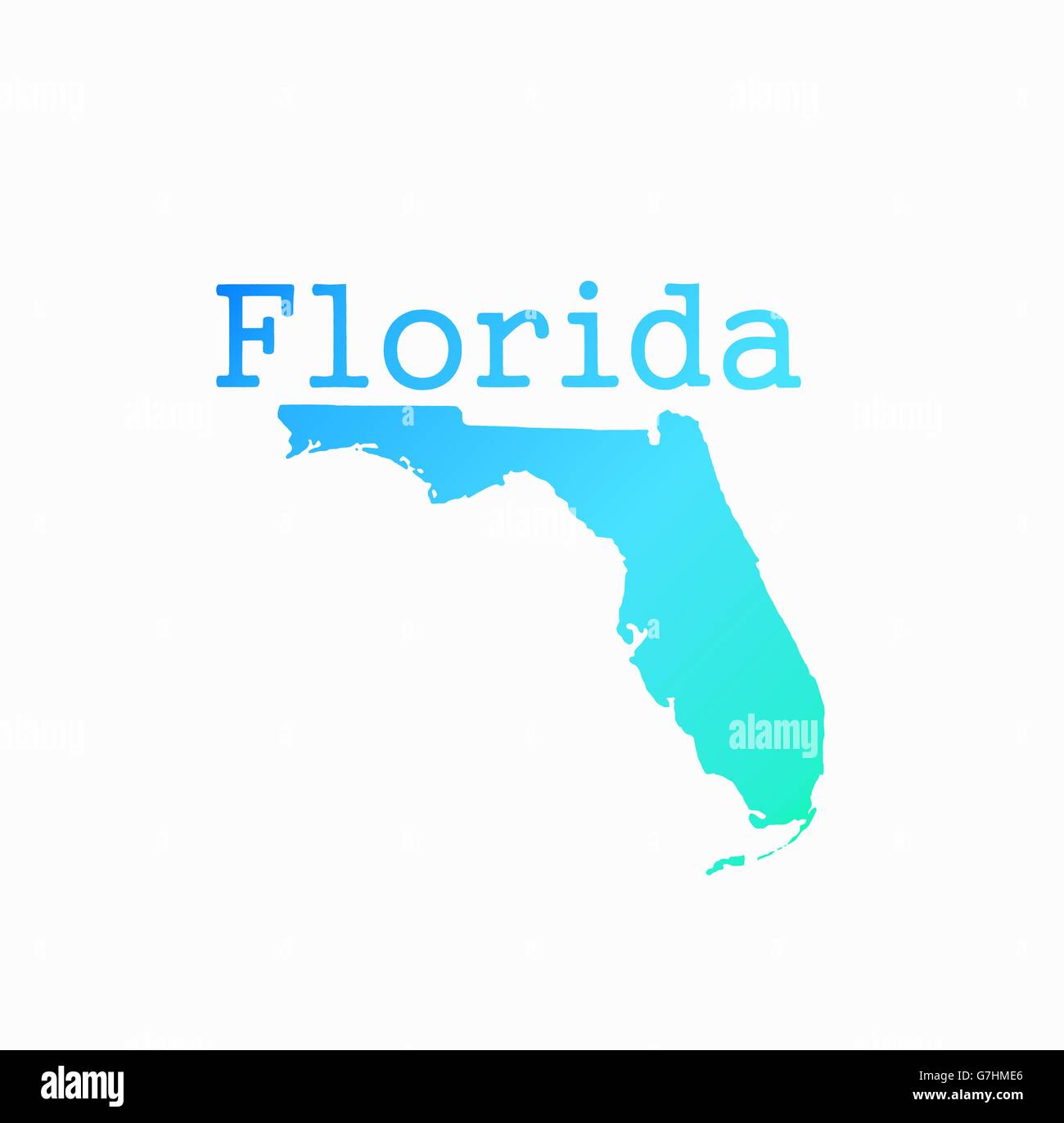 Florida map -Fotos und -Bildmaterial in hoher Auflösung – Alamy