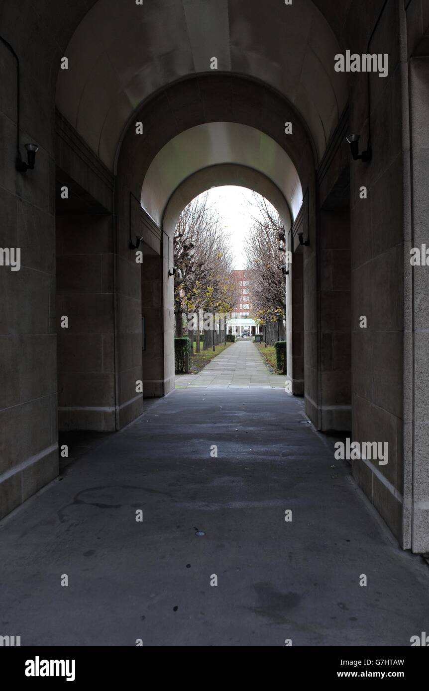 Allgemeine Ansicht des Dolphin Square in Pimlico, London, als ...