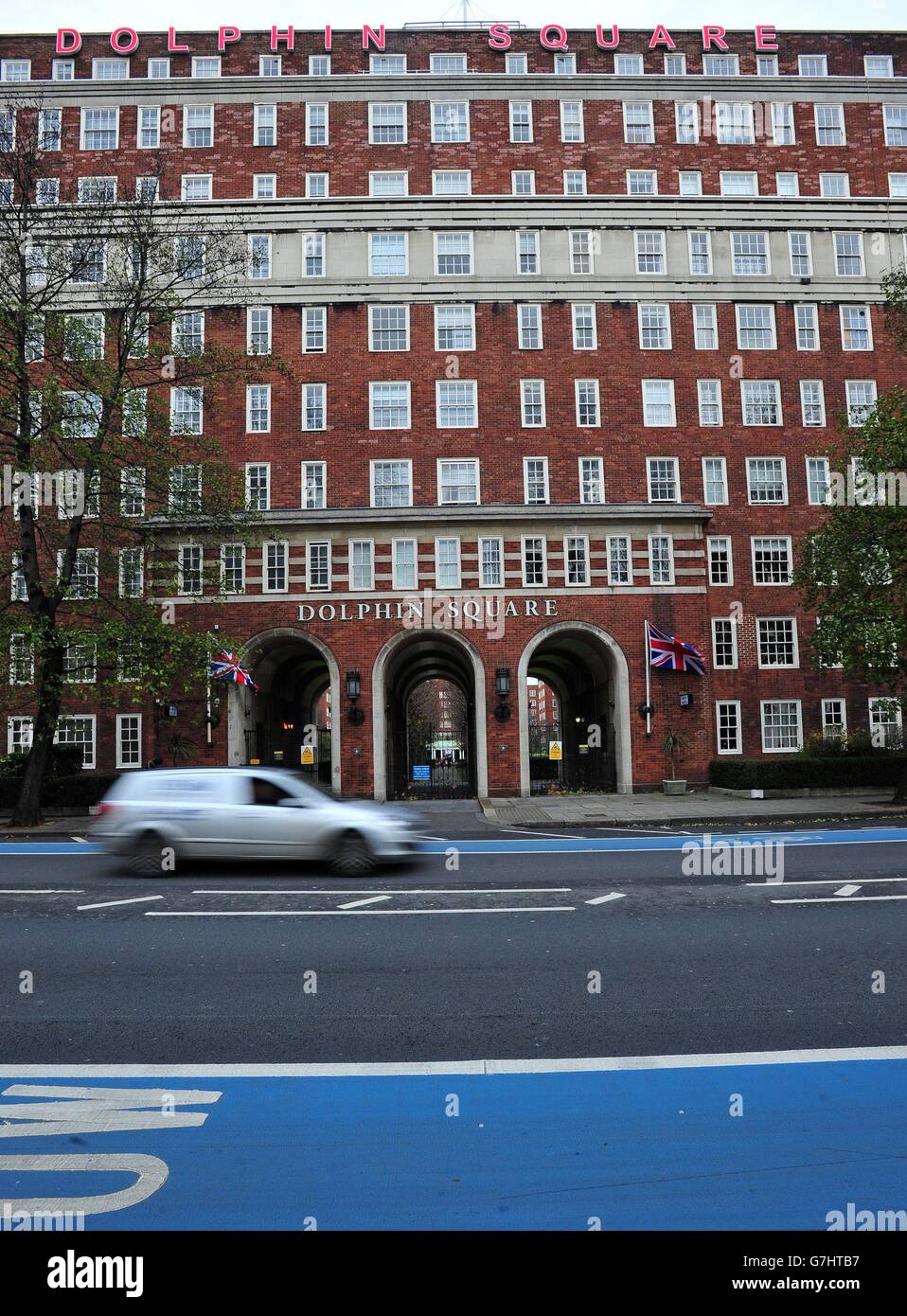 Allgemeine Ansicht des Dolphin Square in Pimlico, London, als ...