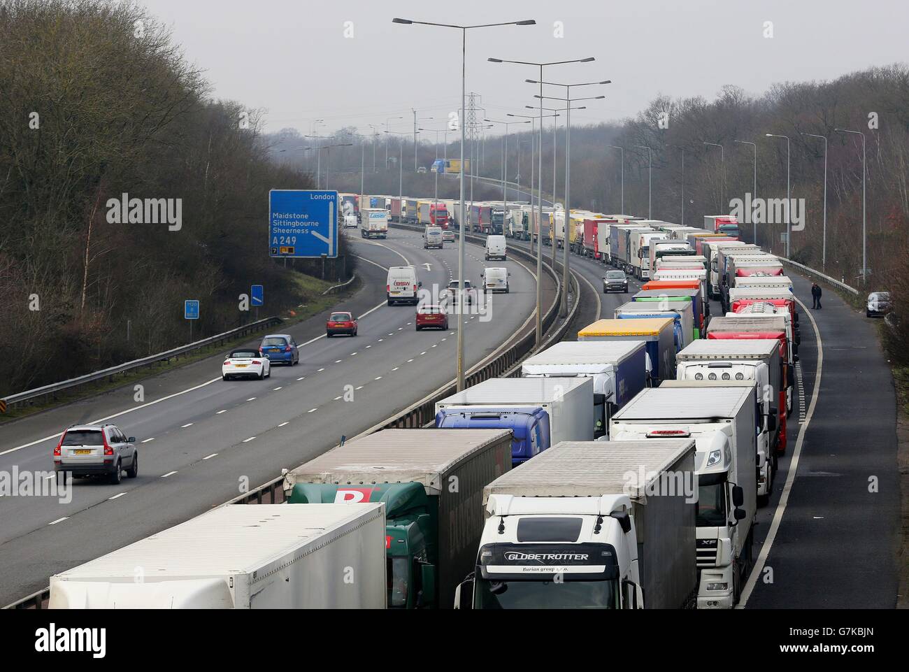 Verzögerungen setzen kanaltunnel in folkestone aufgrund von ...
