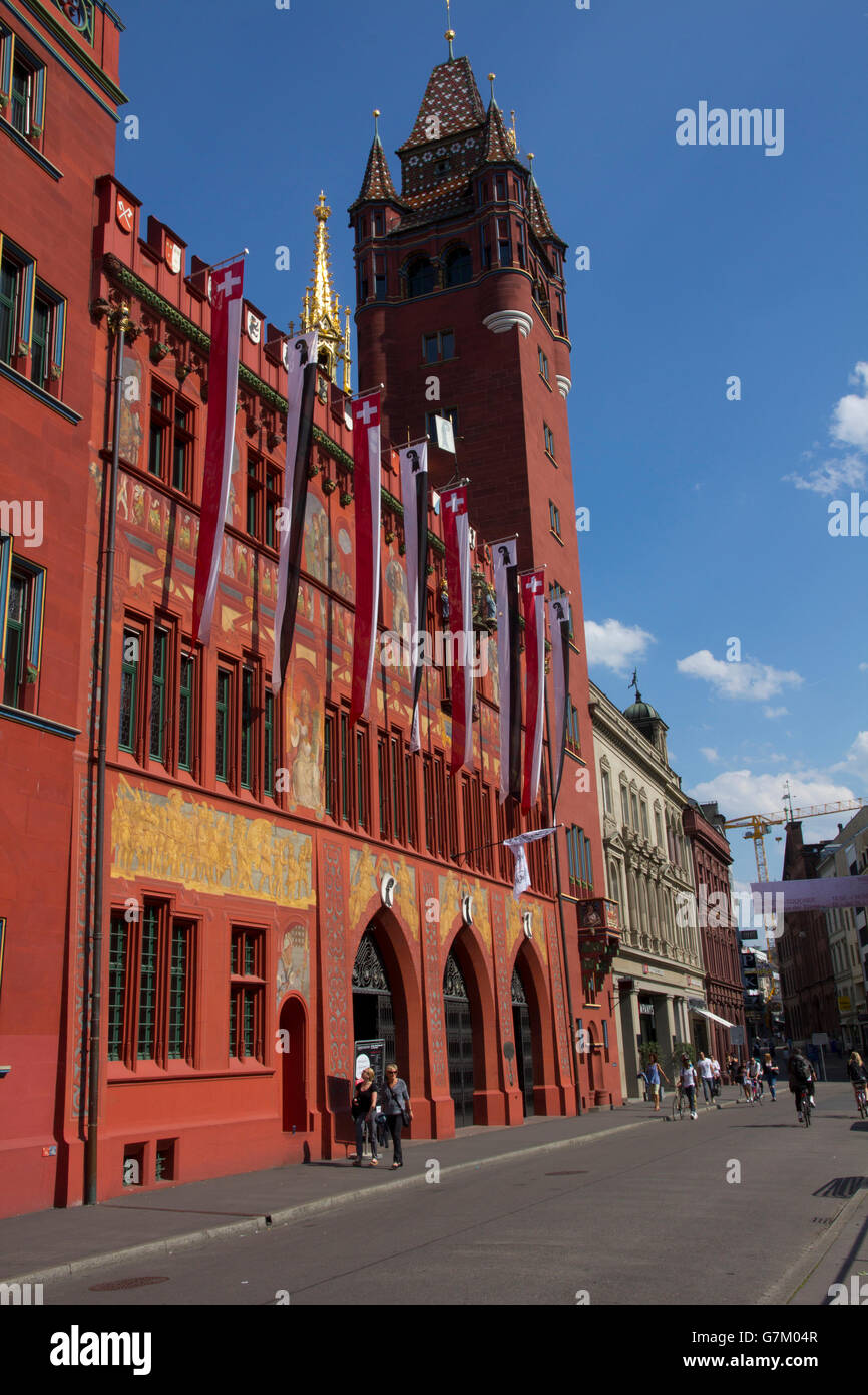 Die City Hall oder Rathaus, dem Sitz der Basler Regierung, ist ein ...