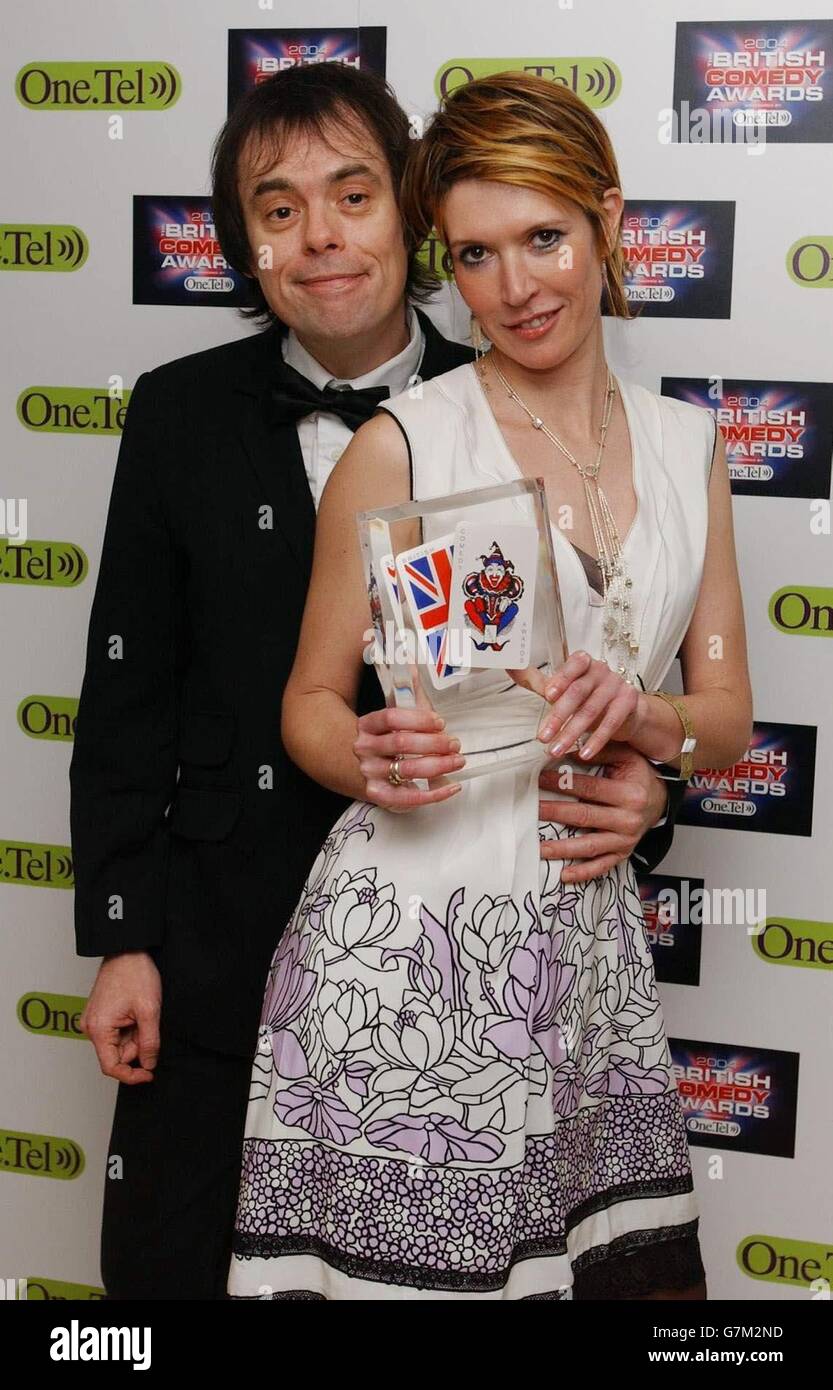 British Comedy Awards 2004 - London Television Studios. Julia Davis und Kevin Eldon mit dem ...