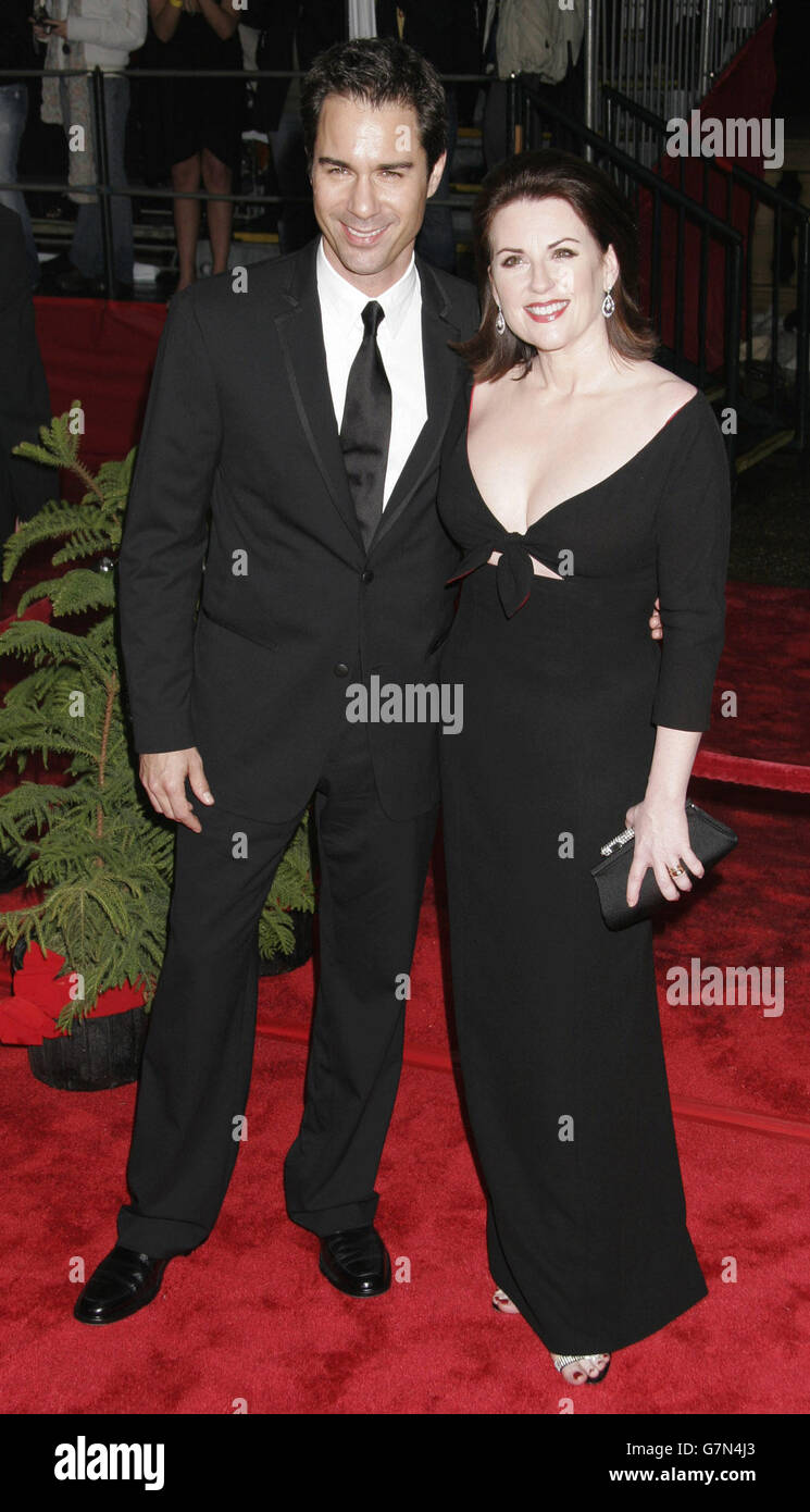Schauspielerin megan mullally und schauspieler eric mccormack kommen an ...