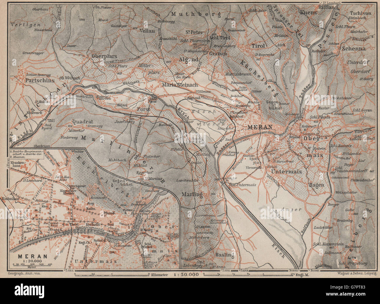 Italy map 20th century meran -Fotos und -Bildmaterial in hoher ...