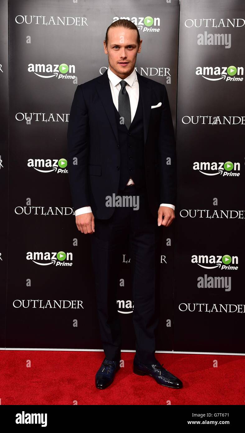 Sam Heughan bei der britischen Premiere von Outlander, die am ...