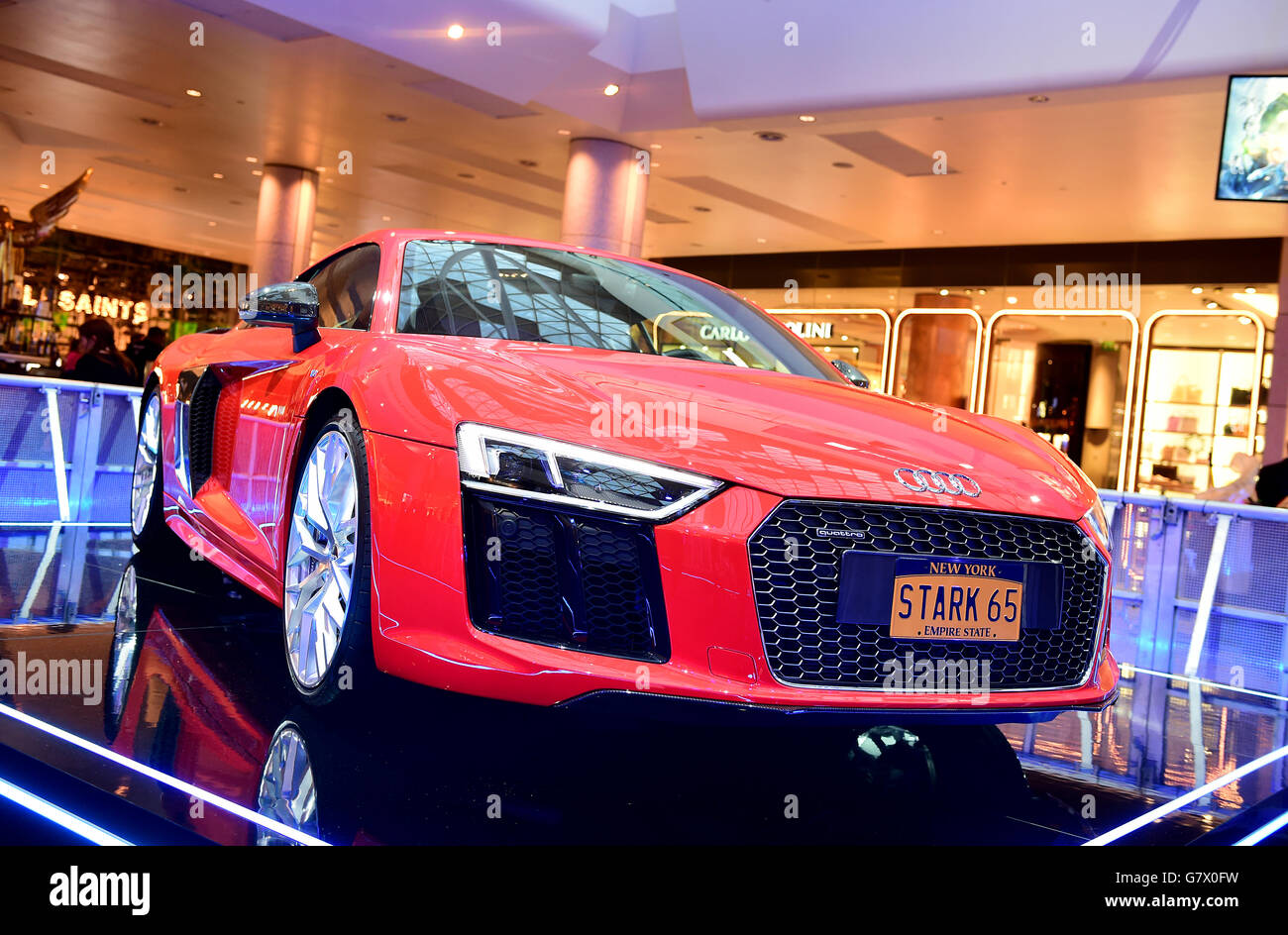 Der neue Audi R8 von Tony stark/ Iron man) im Rahmen der europäischen ...